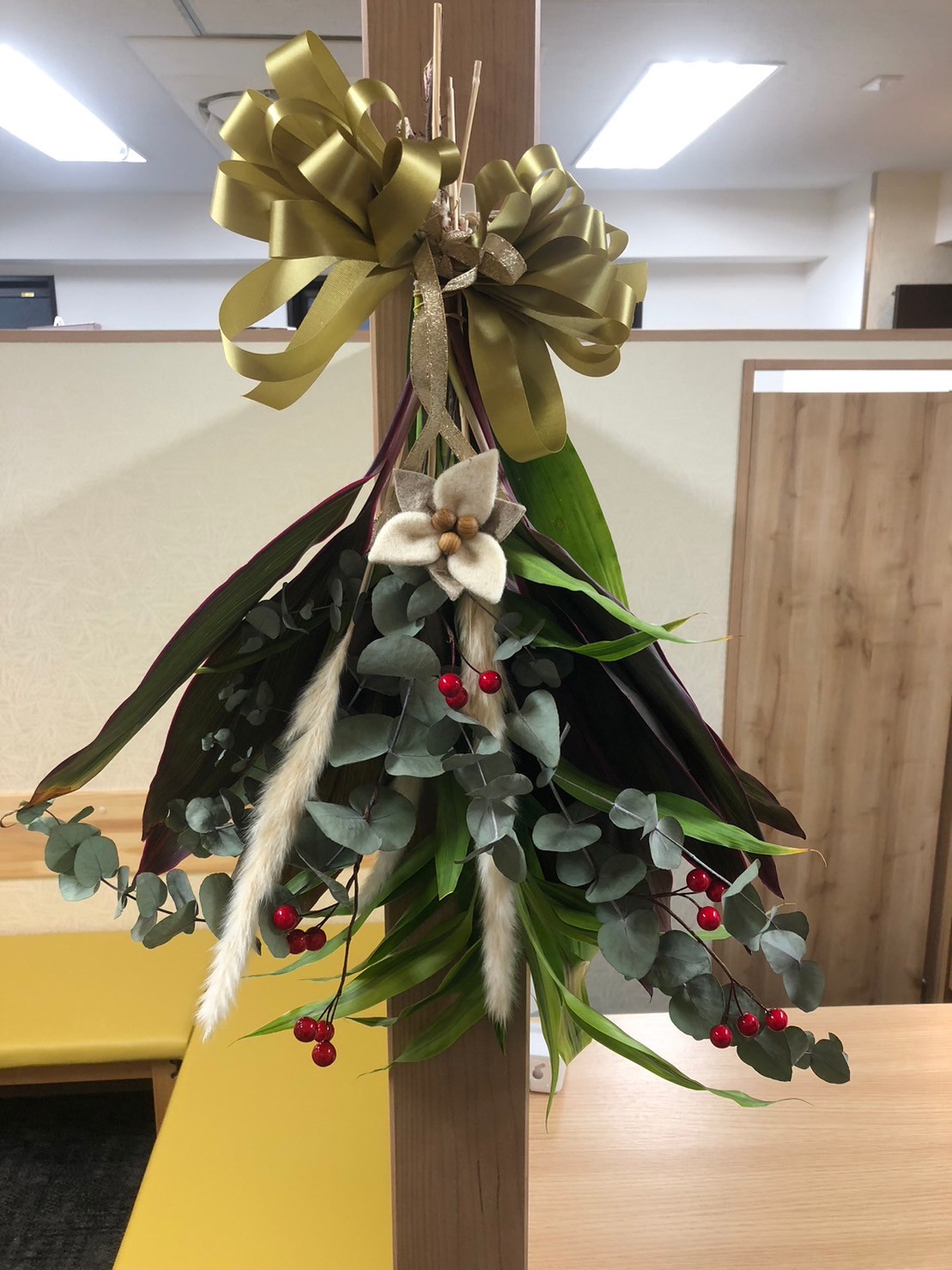 和茶子(wasako)の和室にスワッグ